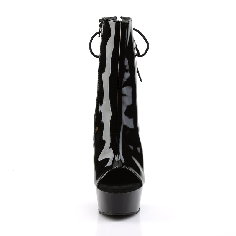 Open Heel Lace-Up Ankle Boot 4-colors DELIGHT-1018 – FantasiaWear